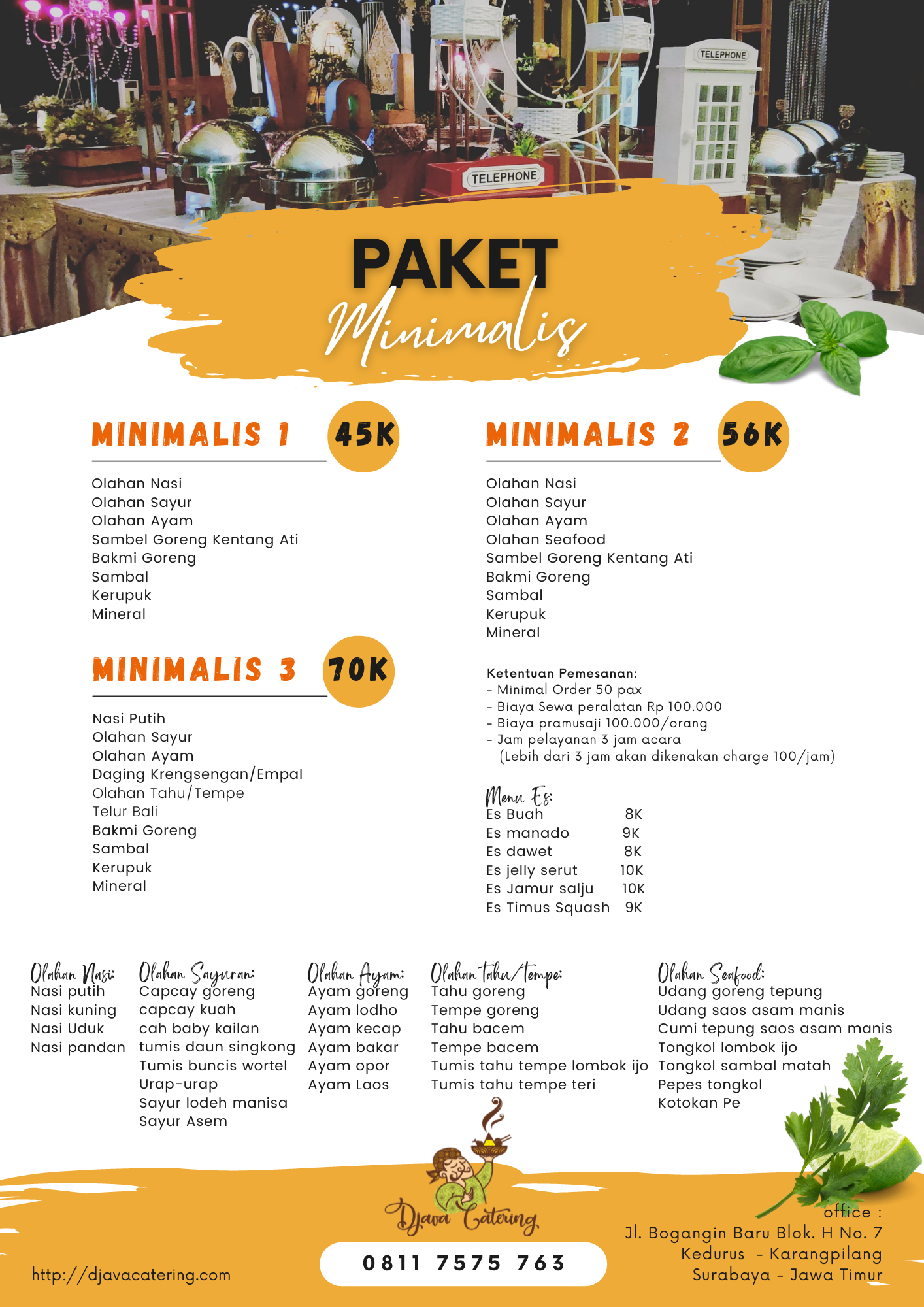 Paket Ekonomis - Djava Catering